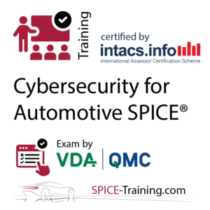 intacs™ certified Automotive SPICE Cybersecurity 13-Sep-2023 - 15-Sep-2023, Online# - SPICE-Training